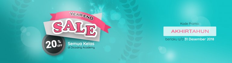 Promo Belajar Coding: Promo Akhir Tahun Dicoding - Dicoding Blog