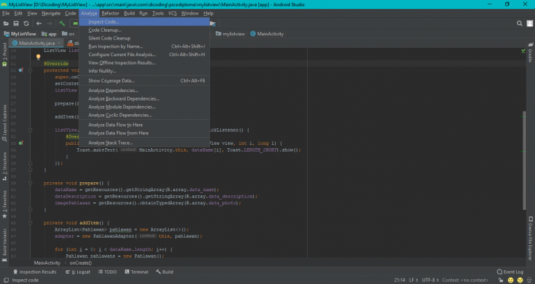 Guideline Ngoding di Android Studio dengan Code Convention - Dicoding