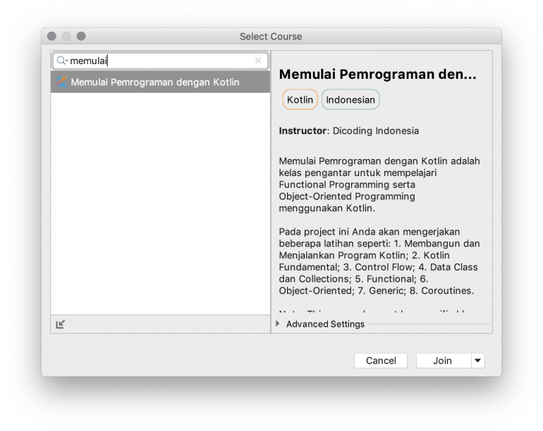 Cara Mengerjakan Latihan pada Kelas Memulai Pemrograman dengan Kotlin ...