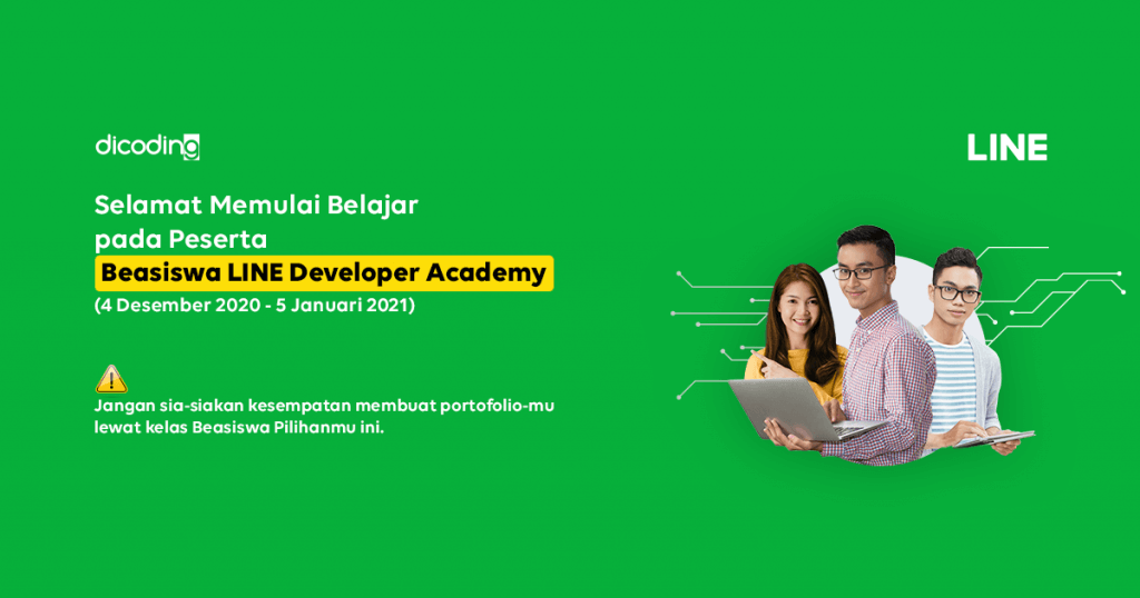 Pengumuman Beasiswa LINE Developer Academy 2020 - Dicoding Blog