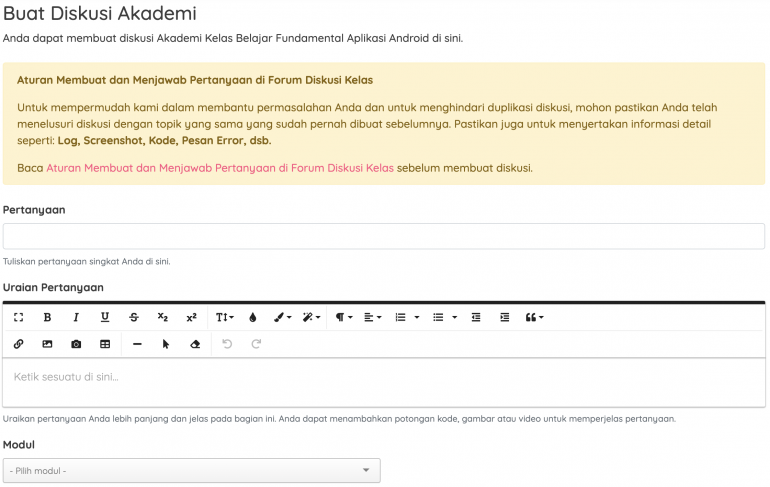 Bantu Kendala Belajarmu dengan Forum Diskusi - Dicoding Blog