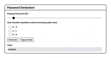 Password Generator Sederhana dengan JavaScript - Dicoding Blog
