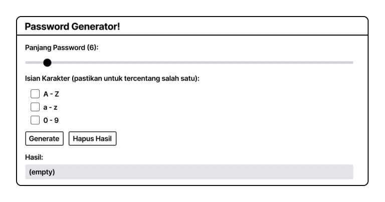 Password Generator Sederhana dengan JavaScript - Dicoding Blog