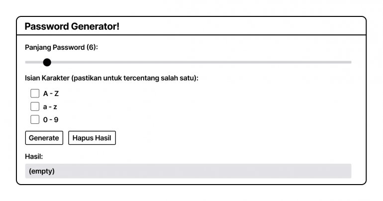 Password Generator Sederhana dengan JavaScript - Dicoding Blog