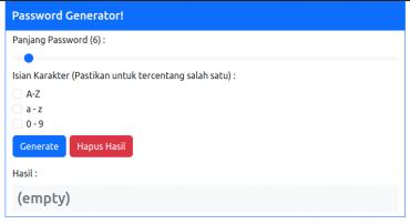 Password Generator Sederhana dengan JavaScript - Dicoding Blog