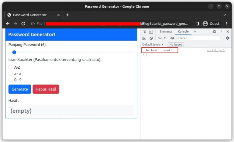 Password Generator Sederhana dengan JavaScript - Dicoding Blog