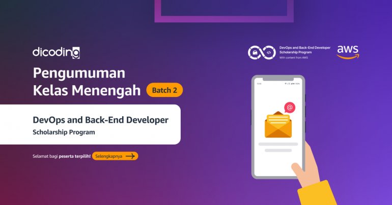 Pengumuman Kelas Menengah Batch 2 DevOps and Back-End Developer ...