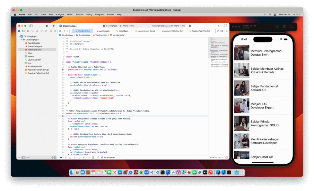 MacinCloud: Bikin Aplikasi iOS dengan Swift Tanpa MacBook