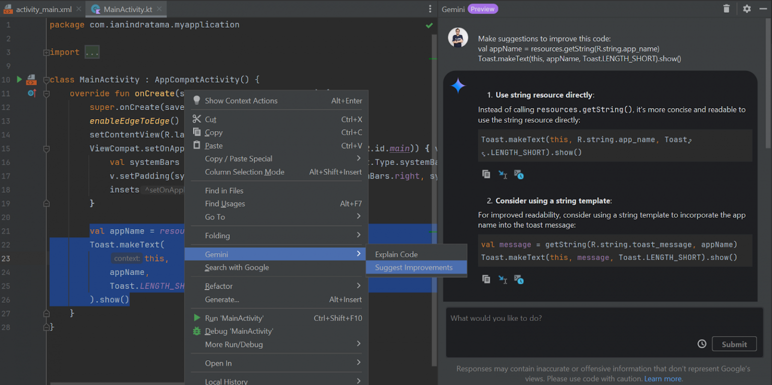 Hai, Gemini AI! Selamat Datang Ngoding Sat-Set di Android Studio!