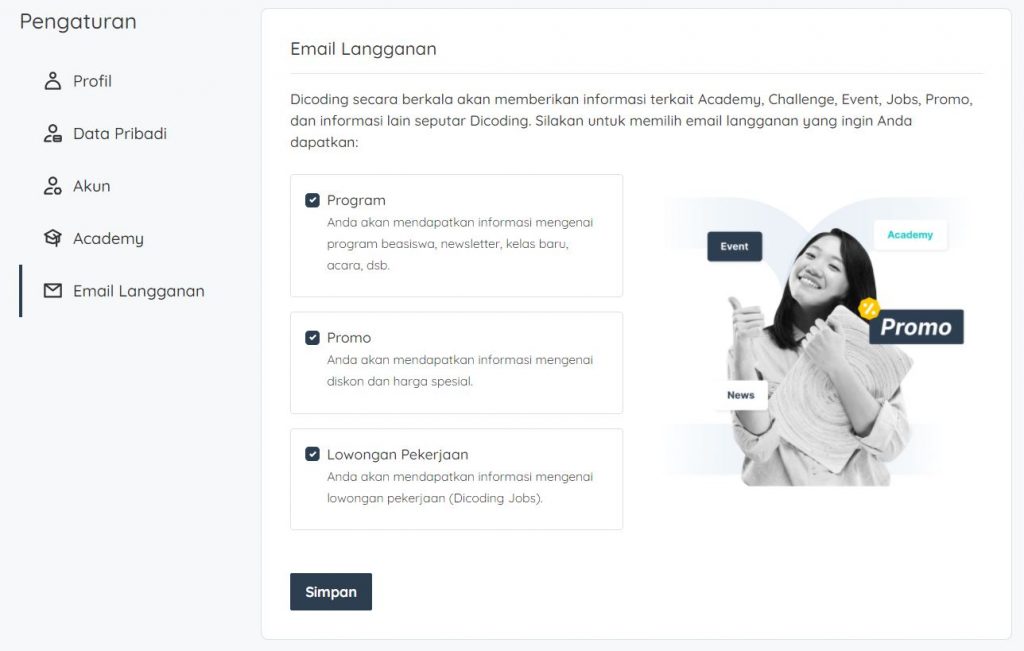 Cara Update Data Profil Akun Dicoding – Dicoding's Help | Dicoding's Help