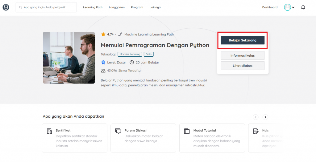 Cara Melihat Alur Belajar Kelas – Dicoding's Help | Dicoding's Help