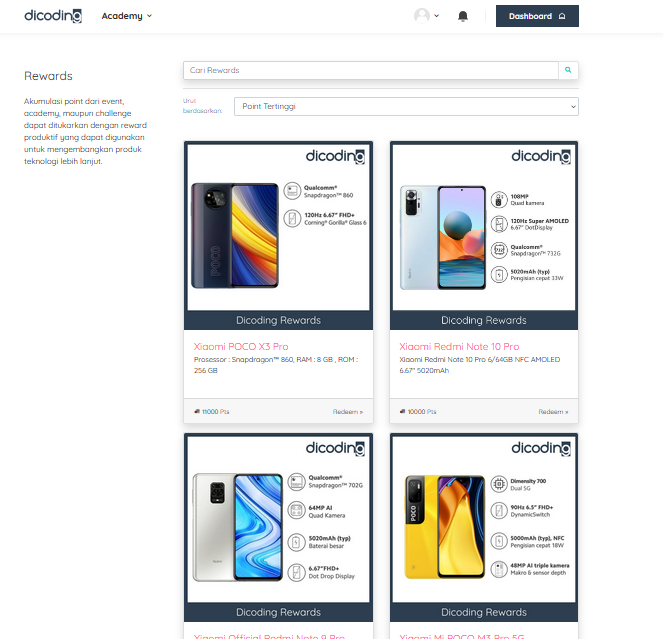 Cara Redeem Dicoding Points untuk Reward Dicoding – Dicoding's Help ...