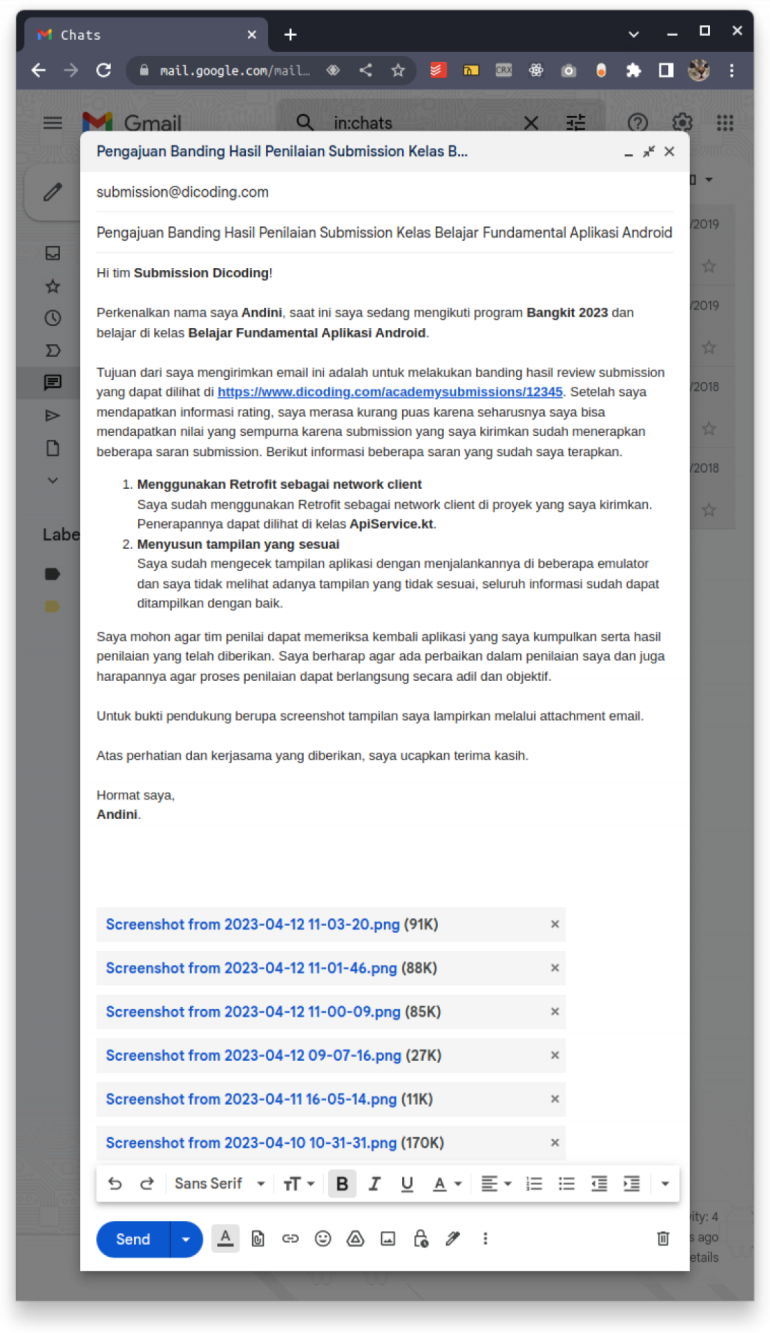 Prosedur Banding Hasil Review Submission Kelas – Dicoding's Help | Dicoding's Help