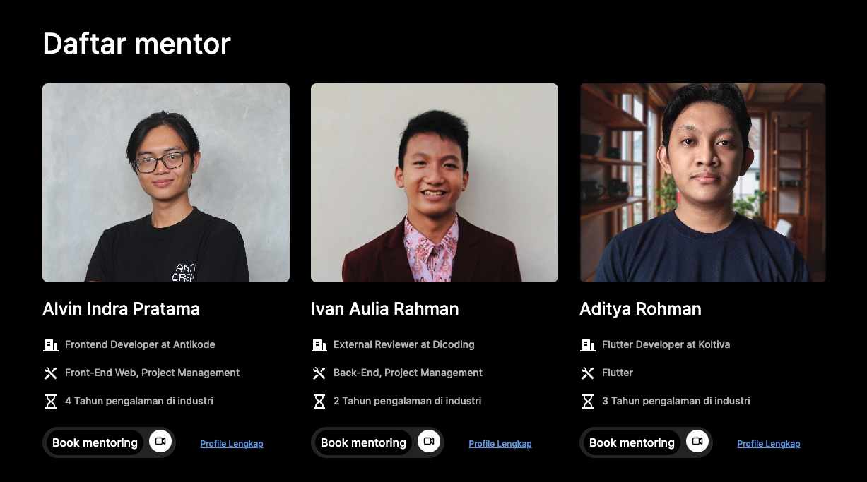 Terkait Dicoding Mentoring – Dicoding's Help | Dicoding's Help